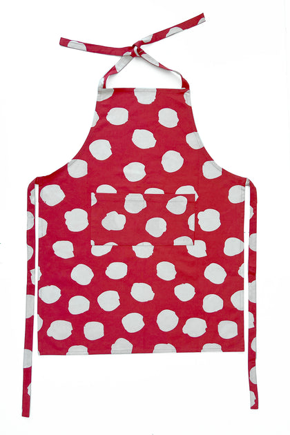 See Design Apron Big Smudge Dot Red – KIITOSlife